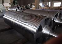 China Grooved Press Roll Paper Machine Parts Grooved Roller For Papermaking for sale