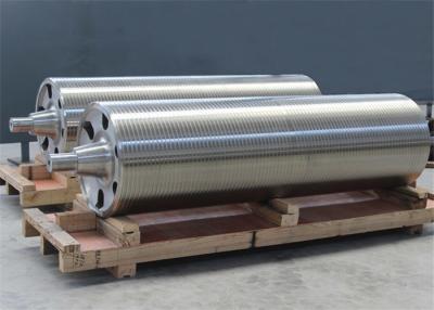 China Roller Grooved Press Roll Paper Machine Parts For Paper Making for sale