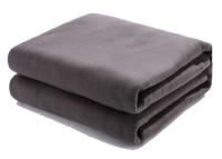 China LVD Double Sided Flannel Electric Blanket 150x110cm with 35-40W Power and Auto Shut-off Timer for sale