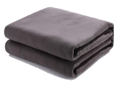 China LVD Double Sided Flannel Electric Blanket 150x110cm with 35-40W Power and Auto Shut-off Timer for sale