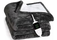 China Portable 35W Electric Heating Throw Blanket - 150×110 cm Flannel with Auto Temperature Control for sale