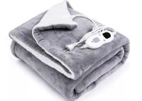 China 150x110cm Electric Heating Blanket with 35-40W Power and Machine Washable Flannel for Home Office Use for sale