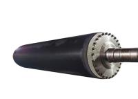 China Cast Steel Blind Drill Press Roll 1700mm Diameter for Paper Machine with 30% Opening Ratio and 15-40mm Rubber Coating for sale