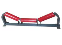 China Carbon Steel Troughing Idler Roller 219mm Diameter for Belt Conveyor for sale