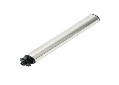 China Covered Rubber 300mm Steel Conveyor Rollers with Automatic Steering for Warehouse Logistics Systems for sale