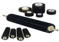 China Heavy Duty Steel Conveyor Brush Roller for Printing Industry 100mm Diameter for sale