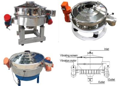 China SUS316L 1-5 Layers Straight Line Vibrating Sifter Machine 600mm-1500mm Diameter for sale