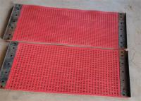 China Self-Cleaning Rubber Screen Panel 8mm Thickness Round Hole Hook Installation 1m Width for sale