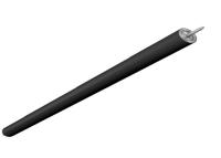 China Carbon Fiber Contact Roller for Film Winding 14-16mm EPDM Coated for sale