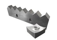 China Custom Single Shaft Shredder Blade 485×100×22mm for Tire & Plastic Recycling with 58-60 HRC Hardness for sale