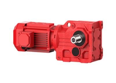 China K Series Helical Gear Spiral Bevel Gear Motor Reducer with 94-98% Efficiency and HRC58-62 Gear Hardness for sale