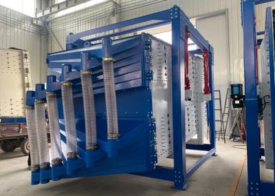 China Self Cleaning Square Gyratory Screen Vibrating Sifter Machine for Dry Silica Sand 4 Layer for sale