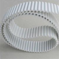China Endless AT10 Steel Cleats White Polyurethane Timing Belt - 5.08mm to 31.75mm Pitch Range for High-Speed Transmission for sale