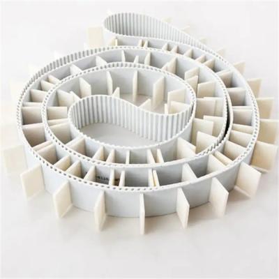 China PU Timing Belt with Red Adhesive 1-10mm for Labelling Systems - Custom 2-3mm PU Coating Options for sale