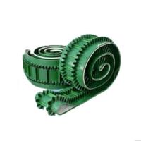 China PVC Green Skirt Edge Baffle Conveyor Belt 5-20mm Thickness 500mm Width for sale