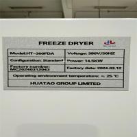 China HT-300FDA Silicone Oil Freeze Dryer with 3.15㎡ Drying Area and 60kg Water Capture Capacity for sale