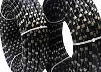 China Vacuum Sintered Diamond Wire Saw Beads 6-12mm Diameter with 10-40 Hour Lifespan for Stone Quarrying for sale