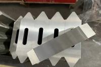 China D2 Steel Tyre Recycling Shredder Blades 25-30mm for Double Shaft Shredder Machine for sale