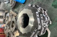China Double Shaft Shredder Blade for Metal Recycling SKD11 D2 DC53 80mm for sale
