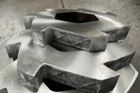 China D2 Double Shaft Shredder Blade for Waste Metal Recycling 200mm for sale
