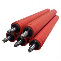 China Silicon Rubber Coated MDO Nip Roller 45# Steel Shaft 250℃ Temperature Stability for BOPP Film Production for sale