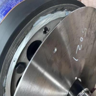China CFRP Carbon Fiber Contact Roller EPDM Rubber Coated Max Dia 1300mm Length 13000mm for High Speed Winder Slitter for sale