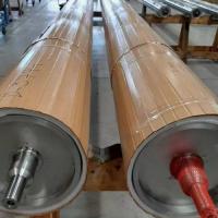 China Synthetic Rubber Coated Rubber Roller 13000mm Face Length 3000m/min for Functional Film Manufacturing for sale