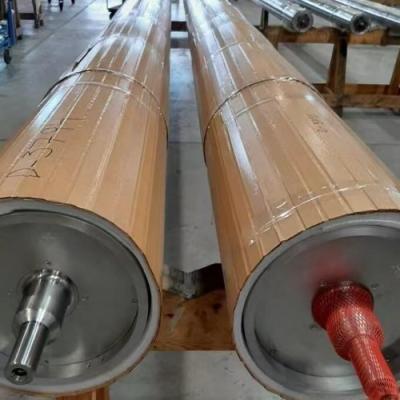 China Synthetic Rubber Coated Rubber Roller 13000mm Face Length 3000m/min for Functional Film Manufacturing for sale