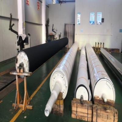 China 13000mm Corona Roller Synthetic Rubber Coated 200 kV Resistance 700m/min Max Speed for Corona Treater for sale