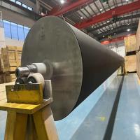 China Ultra-wide Carbon Fiber Contact Roller 40 ShoreA Hardness 0.25mm Crown for BOPP BOPET for sale
