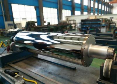 China Induction Heating Embossing Roller 130~300°C ±1.5°C 800~1000psi High Pressure Hard Chrome Plated for sale
