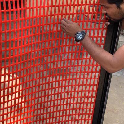 China 2.5mm PU Coated Tufflex Mining Screen Panel 5mm Square Aperture High Wear Resistance for sale