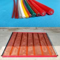 China Polyurethane Coated Steel Wire Rope Screen Mesh 26mm x 1900mm x 1390mm High Wear Resistance Quarry Screening for sale