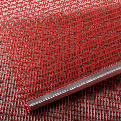China Abrasion Resistant Polyurethane Coated Steel Braided Wire Mesh Tufflex Screen 90 Shore A 3mm for sale