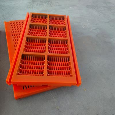 China Industrial Linear Vibrating Screen Polyurethane Sieving Machine 0.1mm Slot Modular Installation for sale