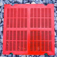 China Polyurethane Dewatering Screen Panel 0.1mm Slot Steel Frame High Elasticity for Mining for sale