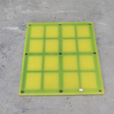 China Polyurethane Screen Panel 30mm 50mm Thickness Anti-Clogging Mining Sieve Plate for sale