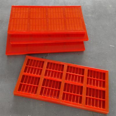 China Corrosion Resistant Flame-Retardant WS85 PU Screen Panel with Hydraulic Casting for Mining and Aggregate Screening for sale