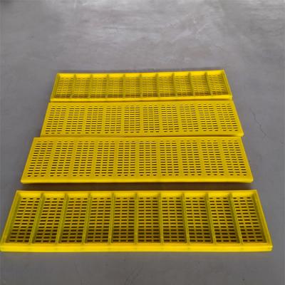 China WS85 PU Screen Panel 12''×24'' Modular Polyurethane Panel System with High-Elasticity MDI Material for Vibrating Screen for sale