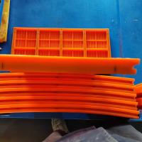 China HUATAO WS 85 Wear-Resistant Polyurethane Screen 305x305mm Rail Seat for Iron Ore Mining for sale