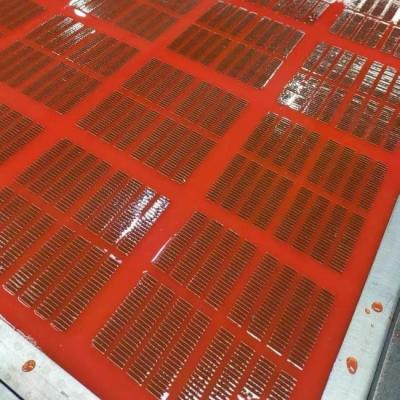 China 30mm Thickness Polyurethane Screen Mat 1.5mm Wire for Mining Dewatering High Wear Resistance for sale