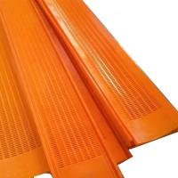 China Polyurethane Flip-Flop Screen Panel 8mm Holes 7mm Thickness for Wet Clay Self-Cleaning Screening for sale