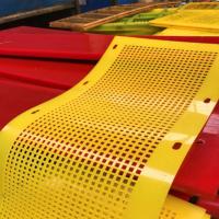 China Flip-Flop Mesh Polyurethane Screen Panel with 1m Width and 45 Shore Hardness for Sticky Slurry Processing for sale