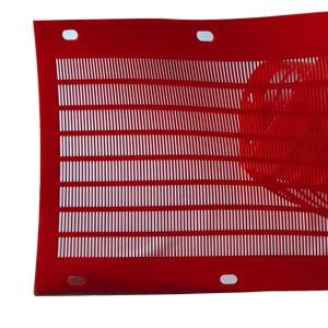 China Polyurethane Flip-Flop Screen Panel 8mm Holes Self-Cleaning for Construction Slag Screening for sale