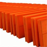 China Green 30mm Polyurethane Screen Mat Self-Cleaning Holes Mining Graphite Screening 3-50mm for sale