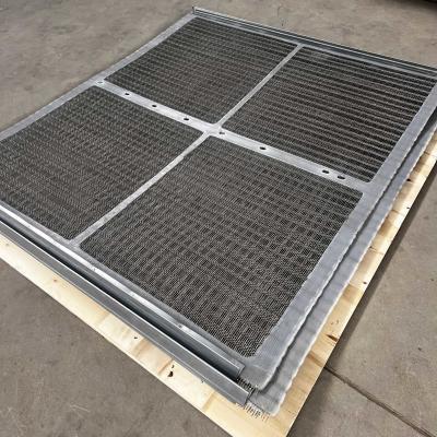 China Industrial Wire Grommet Screen PU Edge 46-76.4% Open Area SS304/316 for Mineral Processing for sale