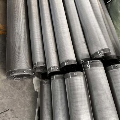 China SS316 Grommet Screen with Folded Edges for Rotex 14-230 Mesh Industrial Wire Mesh Panel for sale