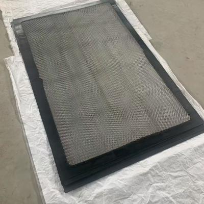 China 230 Count Stainless Steel Fine-Mesh Bolting Cloth with Canvas Edge for Rotex Screens 74 Micron for sale