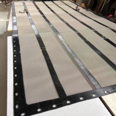 China HUATAO 180° Folded Edge Grommet Screen 316 Stainless Steel High-Temp 80°C Mining Rotex Replacement for sale