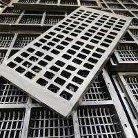 China SELM Type Flexible Edge Rubber Screen Panel 20x5mm Opening High Wear Rubber Steel Frame for Mining for sale